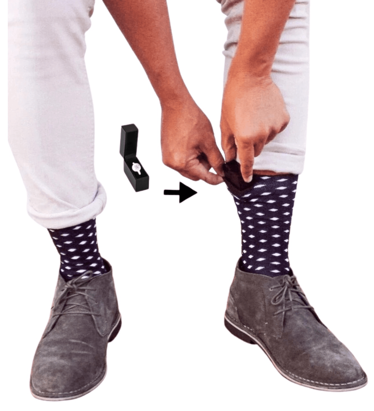 Shop Box Sock | Hide Engagement Ring in Sock Pocket + Thin Ring Box – TBS